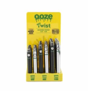 Tilted Donkey | OOZE TWIST BATTERY | 650-900-1100 MAH | 24/DISPLAY